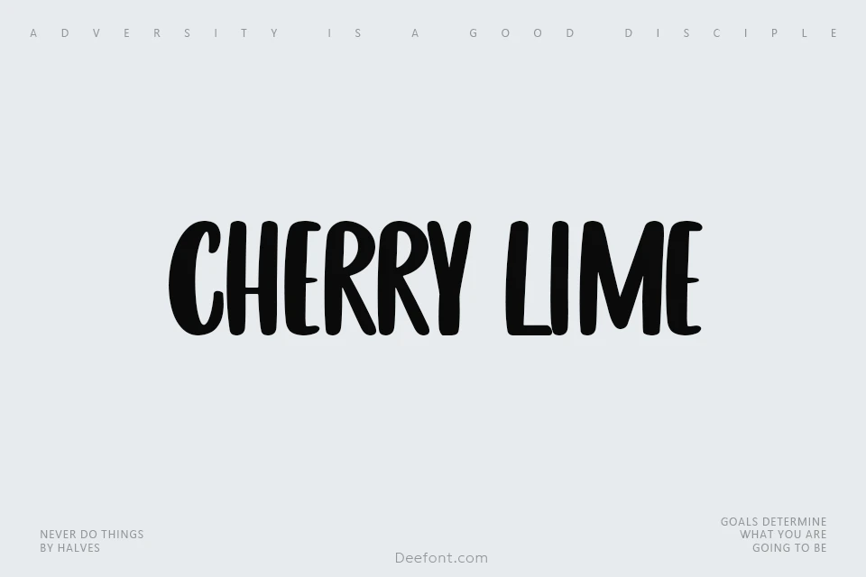 Cherry Lime Font - Free Download & Preview | Deefont