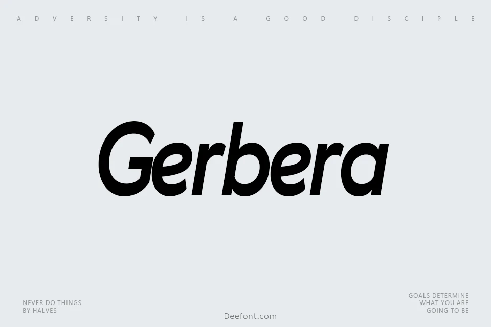 Gerbera Font Family - Free Download & Preview | Deefont