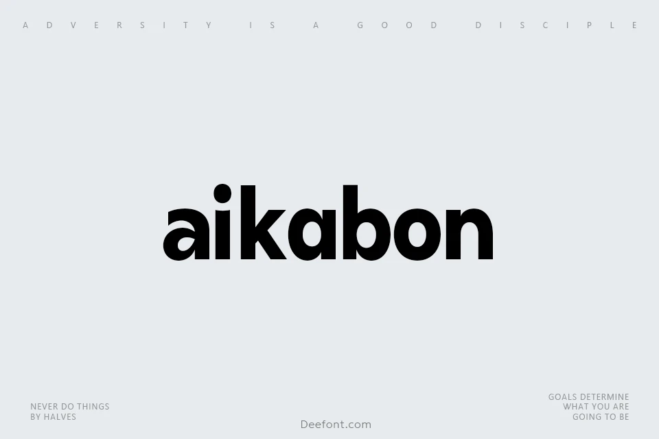 Aikabon Font - Free Download & Preview | Deefont