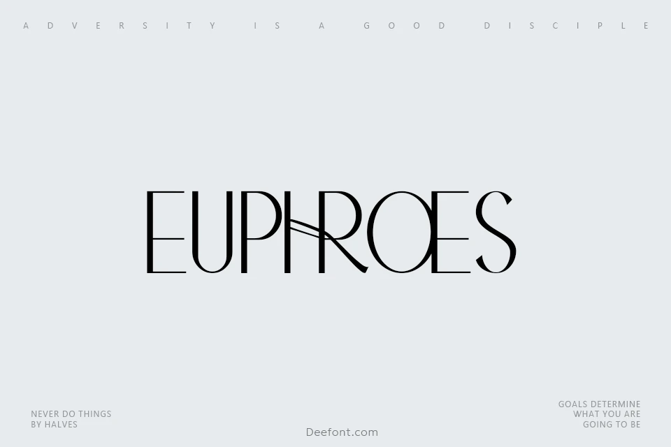 Euphroes Font - Free Download & Preview | Deefont