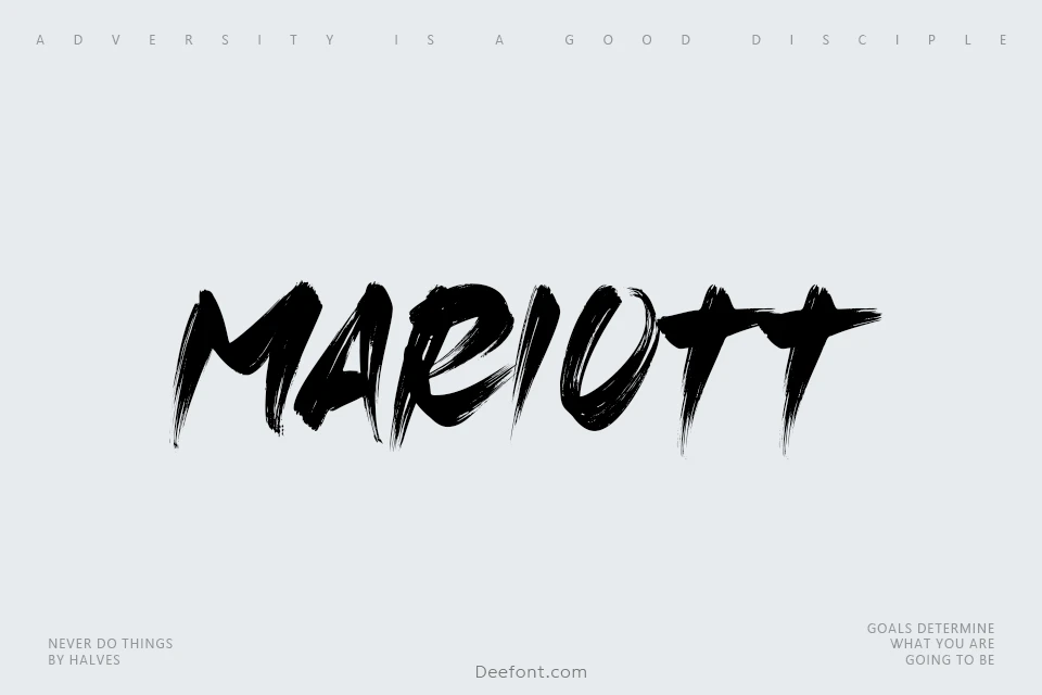 Mariott Font - Free Download & Preview | Deefont