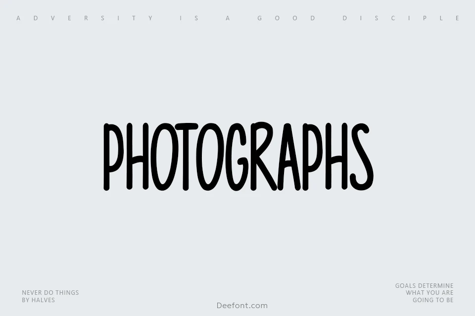 Photographs Font - Free Download & Preview | Deefont