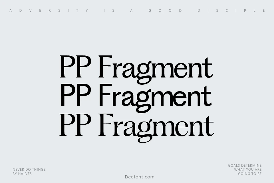 PP Fragment Font Family - Free Download & Preview | Deefont