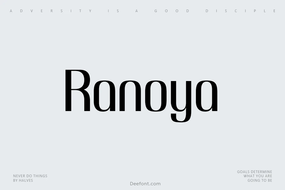 Ranoya Font - Free Download & Preview | Deefont