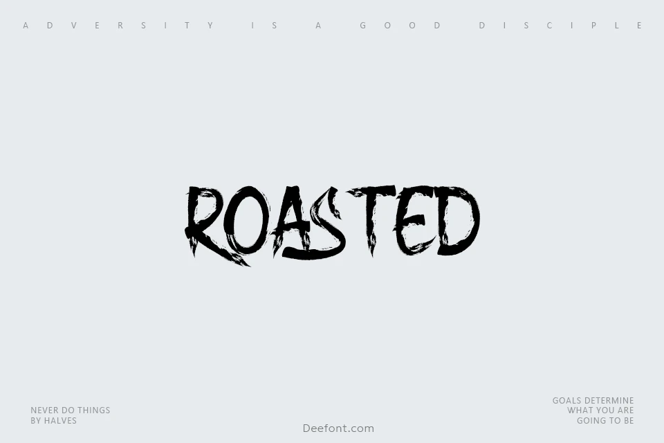 Roasted Font - Free Download & Preview | Deefont