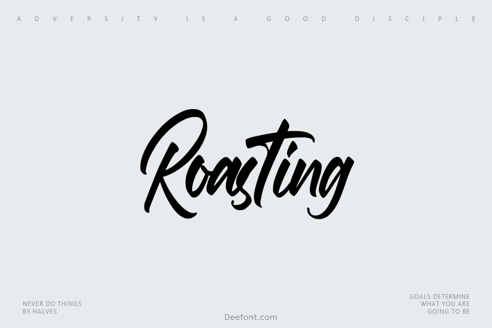 Roasting Font - Free Download & Preview | Deefont