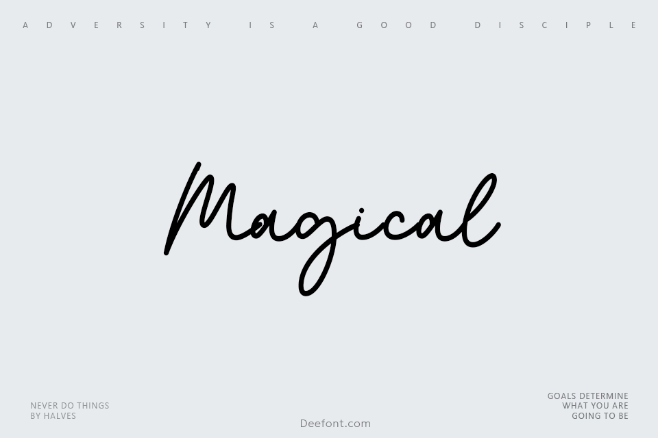 Magical Font - Free Download & Preview | Deefont