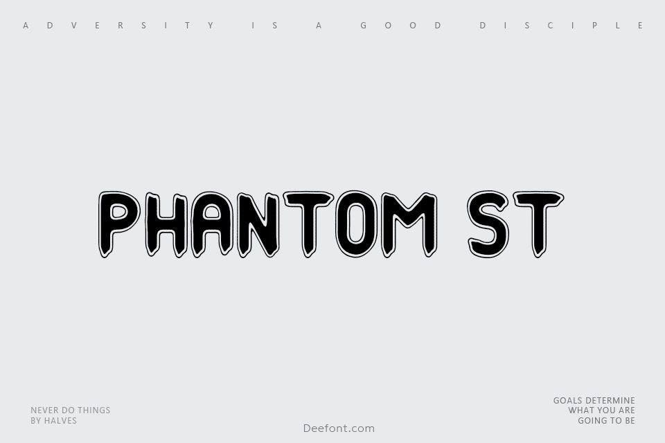 Phantom ST Font - Free Download & Preview | Deefont