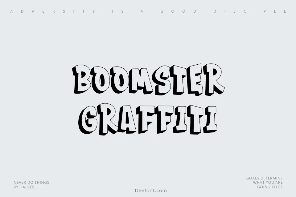 Boomster Graffiti Font - Free Download & Preview | Deefont
