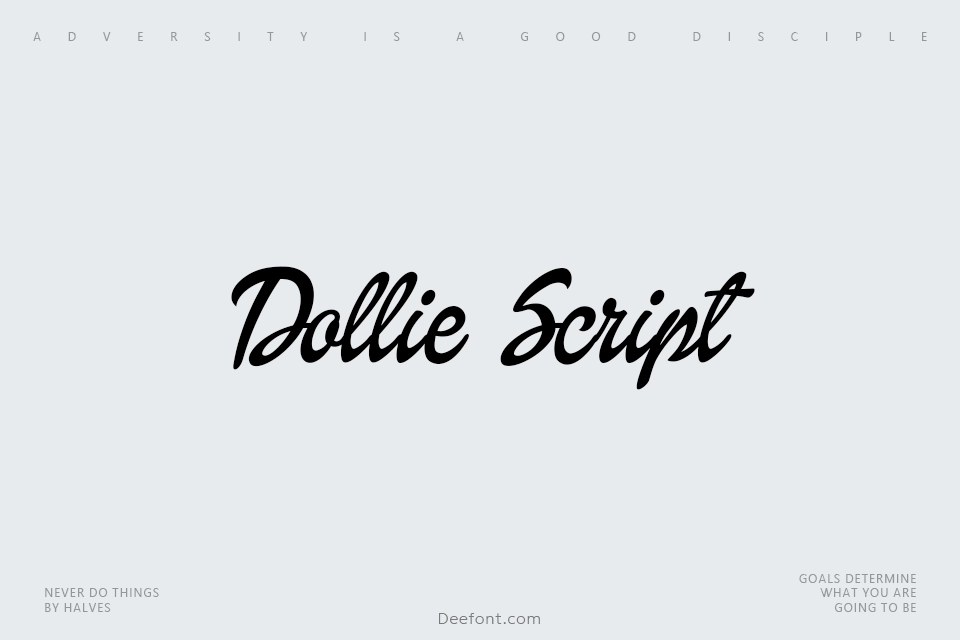 Dollie Script Font - Free Download & Preview | Deefont