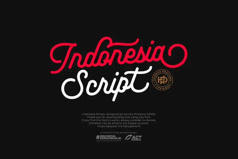 Indonesia Script Font - Free Download & Preview | Deefont