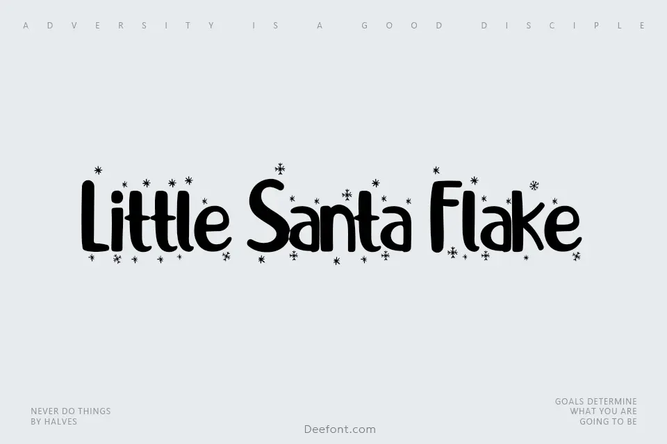 Little Santa Flake Font - Free Download & Preview | Deefont