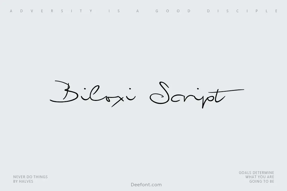 Biloxi Script Font - Free Download & Preview | Deefont