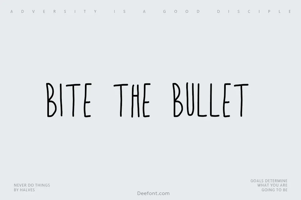 Bite the Bullet Font - Free Download & Preview | Deefont