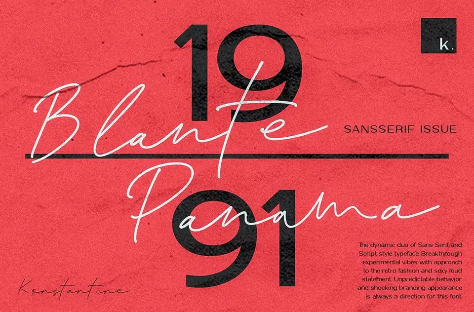 Blante Panama Script Font - Free Download & Preview | Deefont