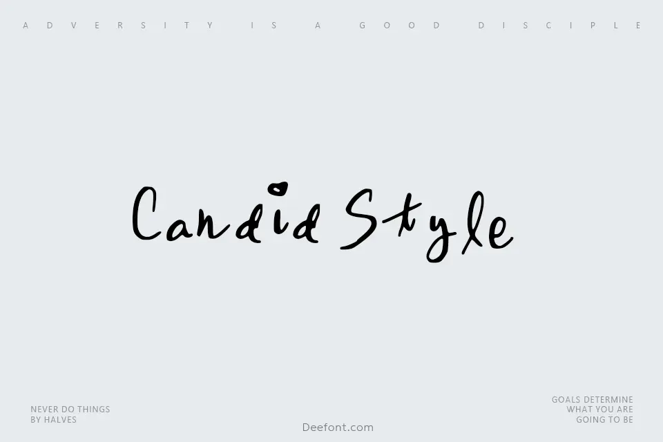 Candid Style Font - Free Download & Preview | Deefont