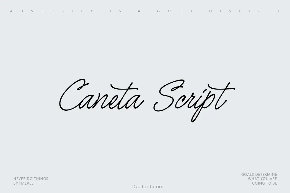 Caneta Script Font - Free Download & Preview | Deefont