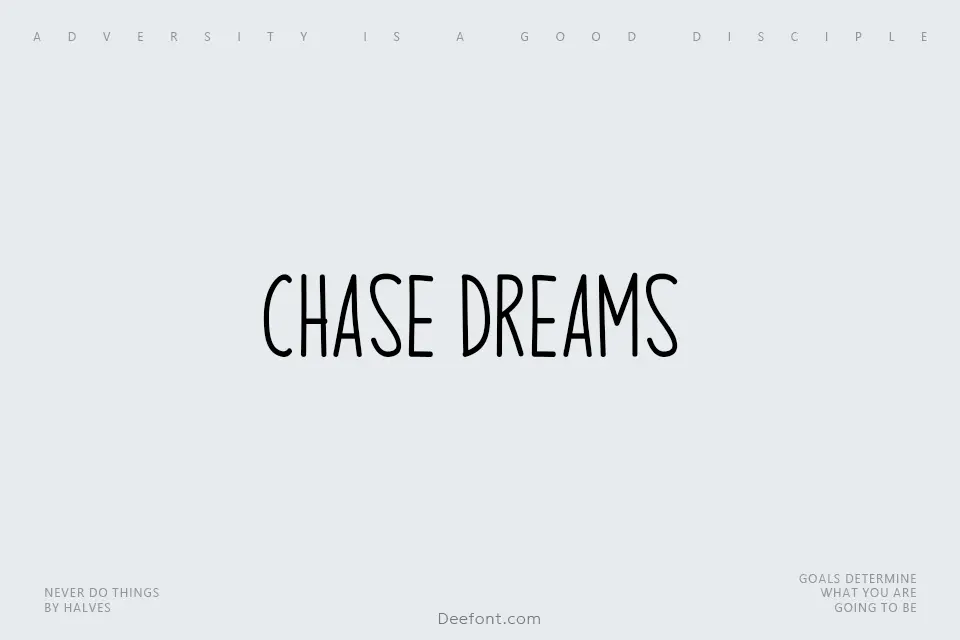 Chase Dreams Font - Free Download & Preview | Deefont
