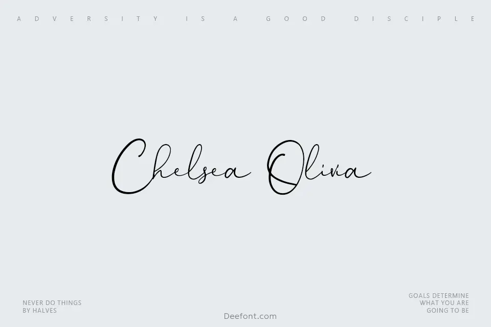 Chelsea Olivia Font - Free Download & Preview | Deefont
