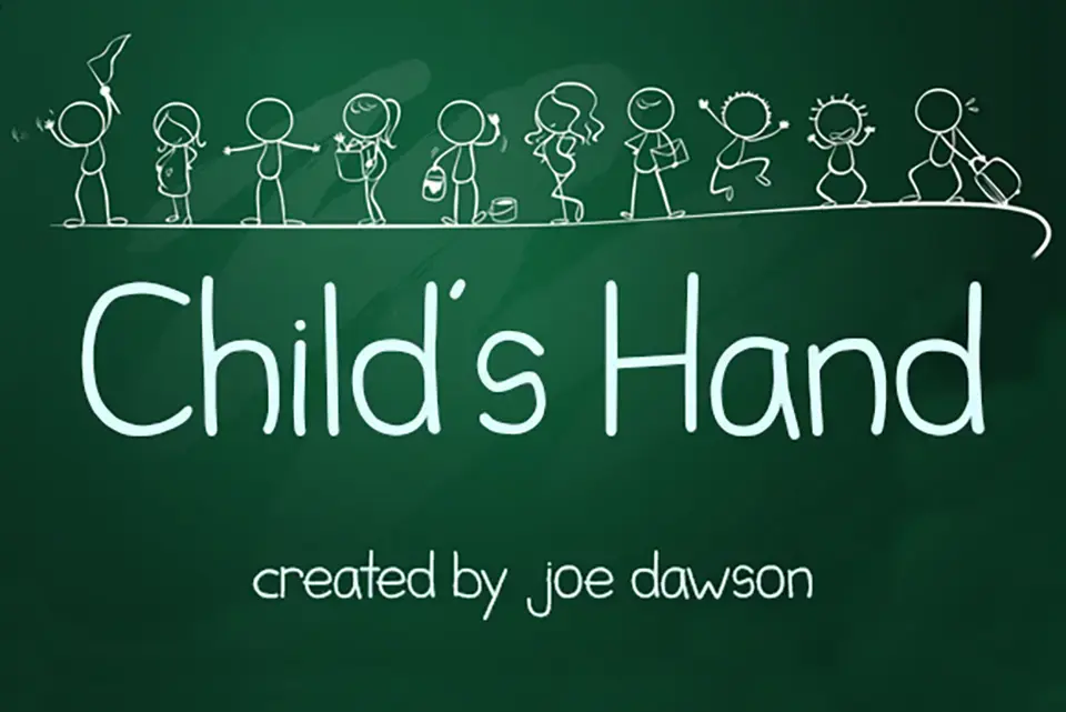 Child's Hand Font - Free Download & Preview | Deefont