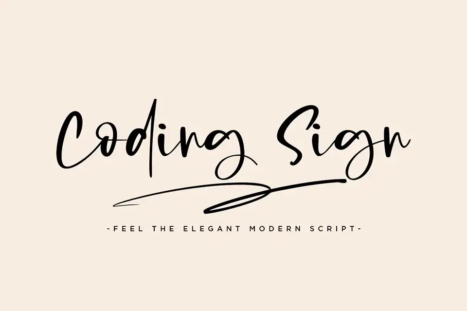 Coding Sign Font - Free Download & Preview | Deefont