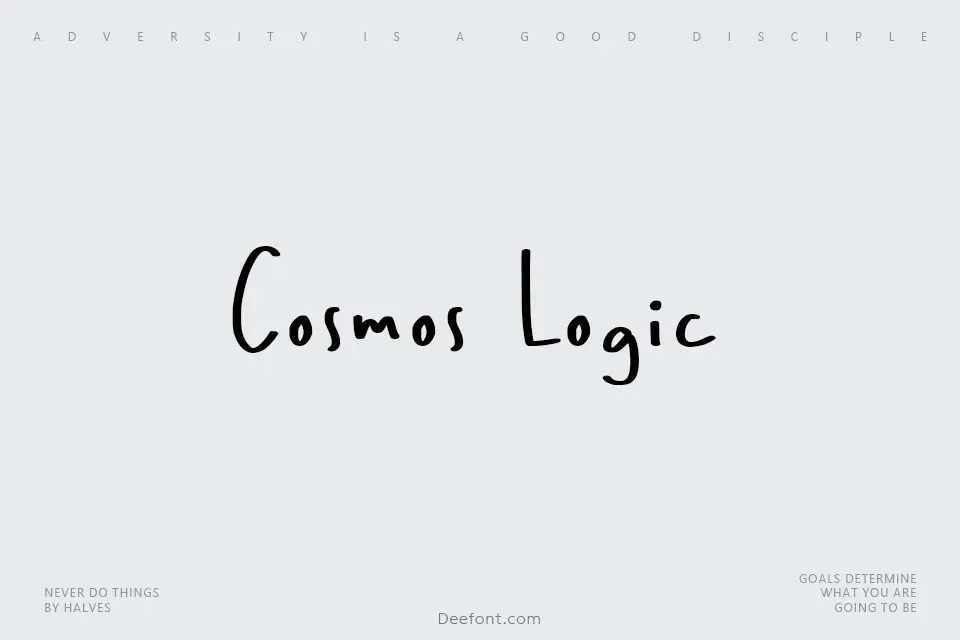 Cosmos Logic Font - Free Download & Preview | Deefont