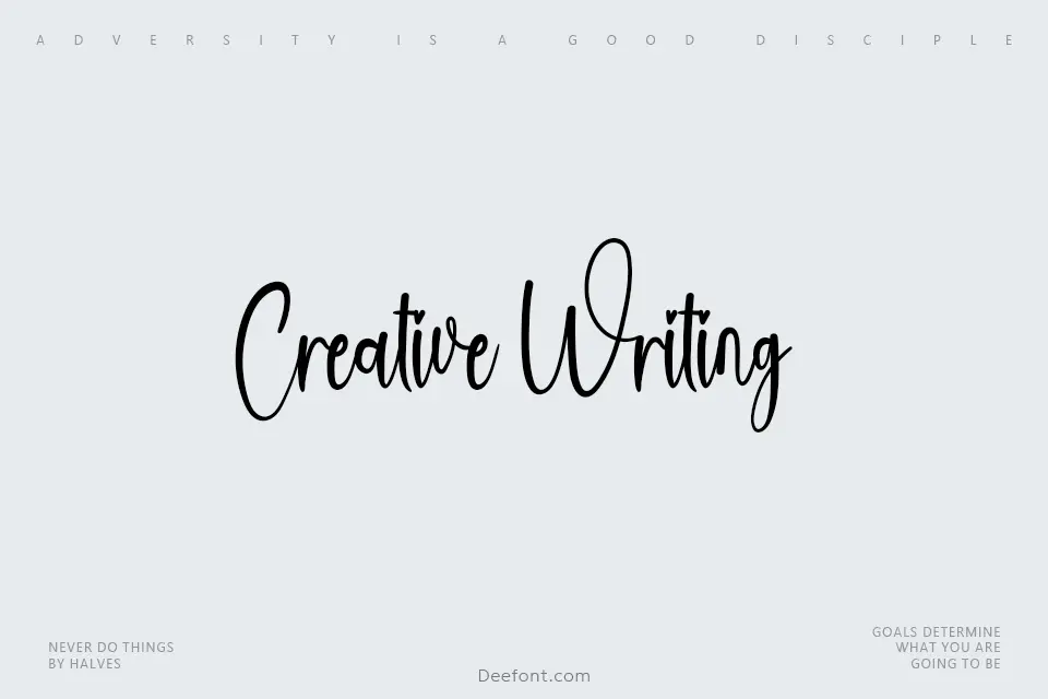 Creative Writing Font - Free Download & Preview | Deefont
