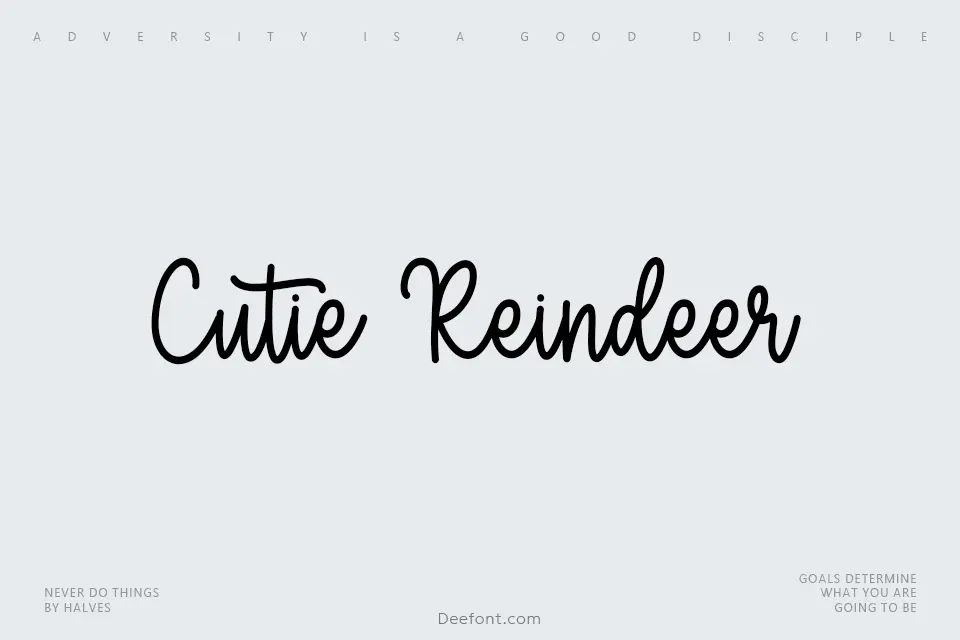 Cutie Reindeer Font - Free Download & Preview | Deefont