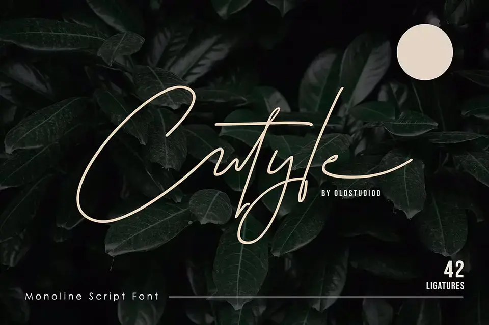 Cutyle Monoline Script Font - Free Download & Preview | Deefont