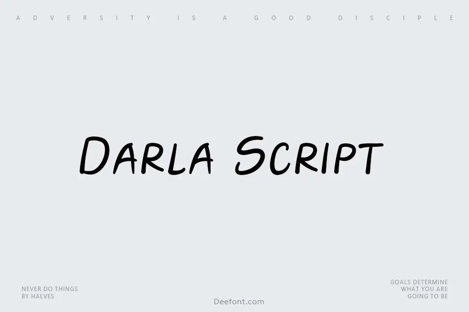 Darla Script Font - Free Download & Preview | Deefont