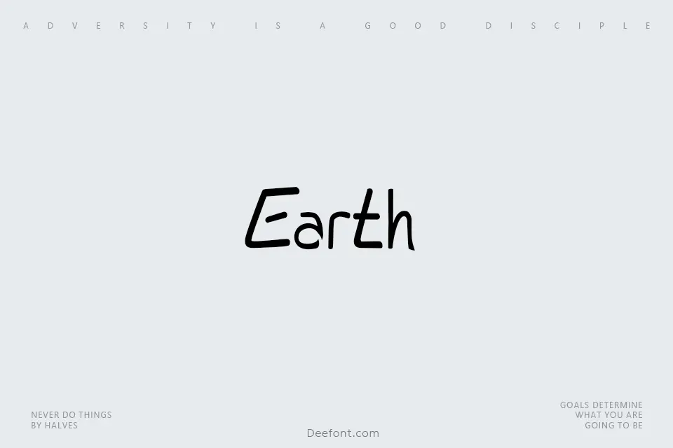 Earth Font - Free Download & Preview | Deefont