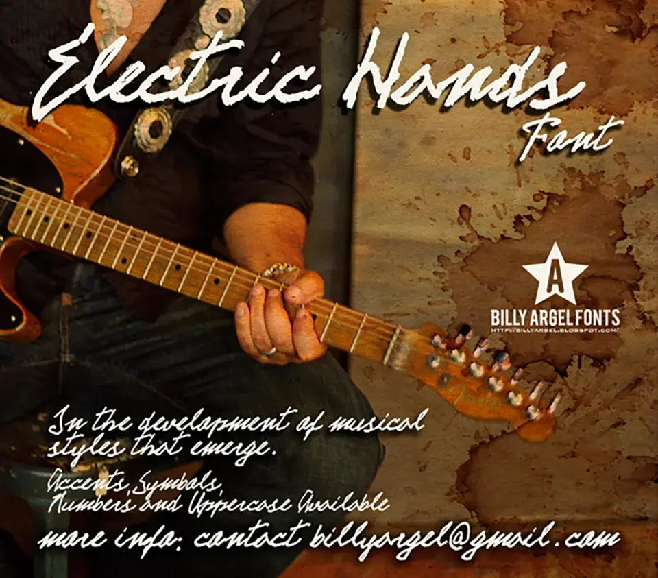 Electric Hands Font - Free Download & Preview | Deefont