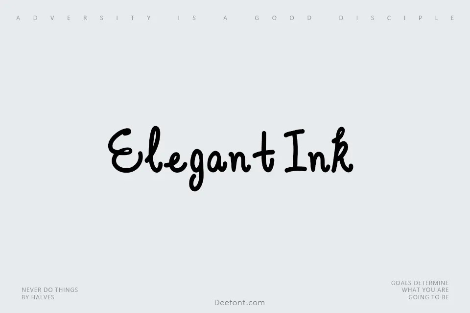 Elegant Ink Font - Free Download & Preview | Deefont