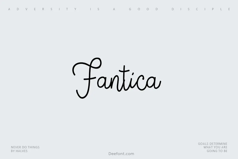 Fantica Font - Free Download & Preview | Deefont