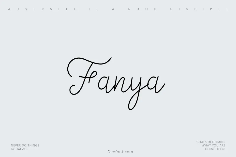 Fanya Font - Free Download & Preview | Deefont