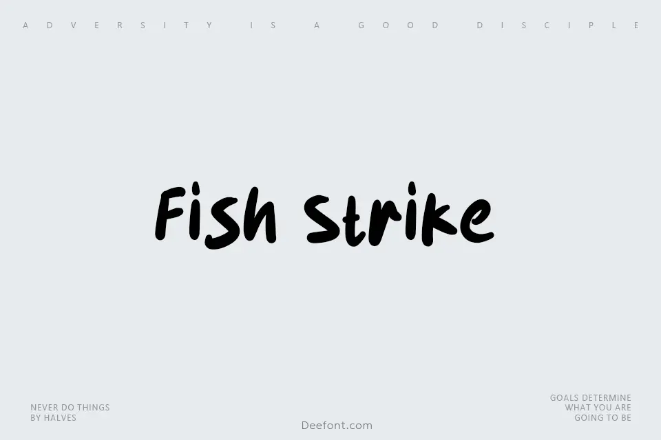 Fish Strike Font - Free Download & Preview | Deefont