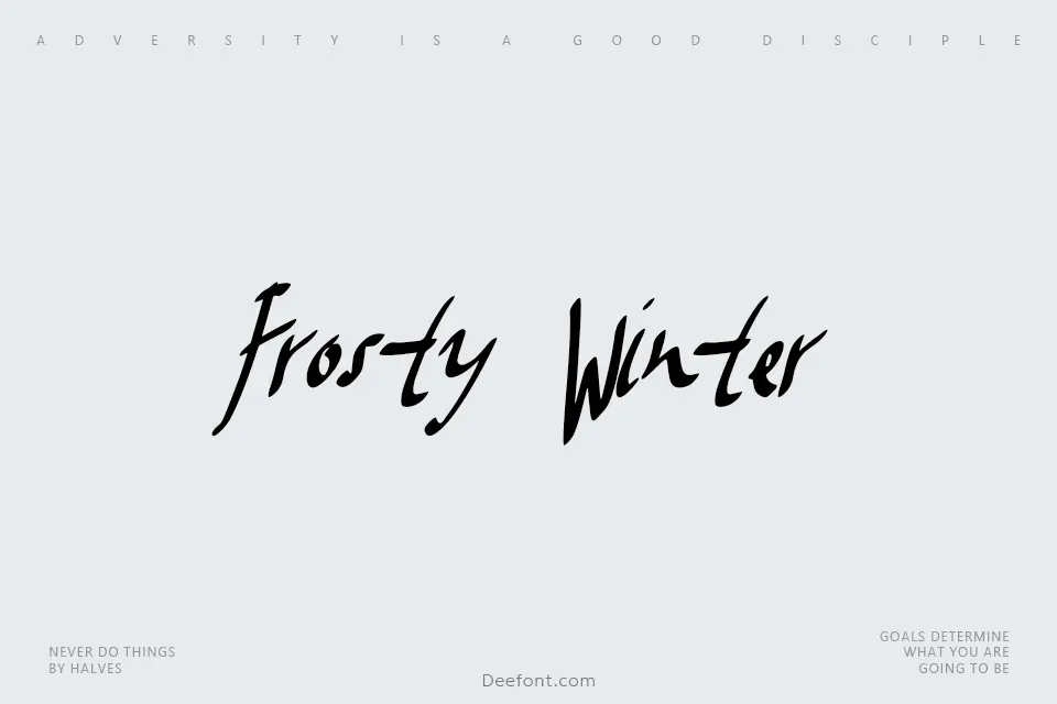Frosty Winter Font - Free Download & Preview | Deefont