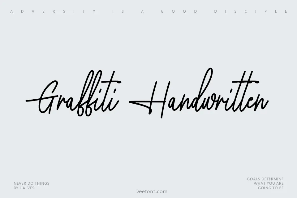 Graffiti Handwritten Font - Free Download & Preview | Deefont