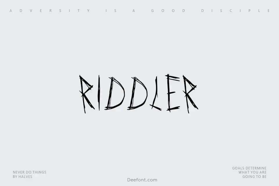 Riddler Font - Free Download & Preview | Deefont
