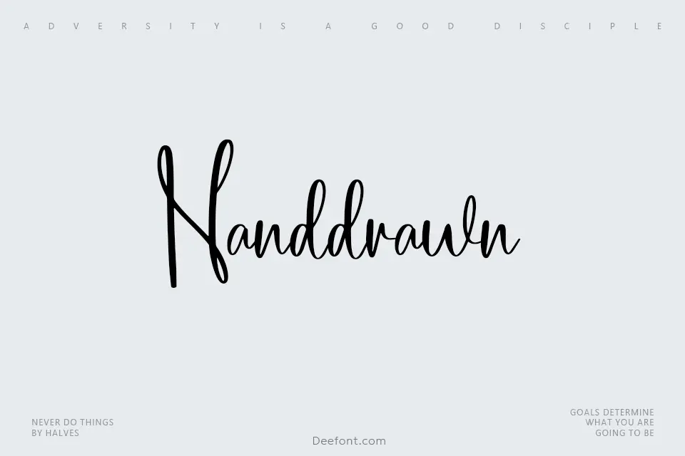 Handdrawn Font - Free Download & Preview | Deefont
