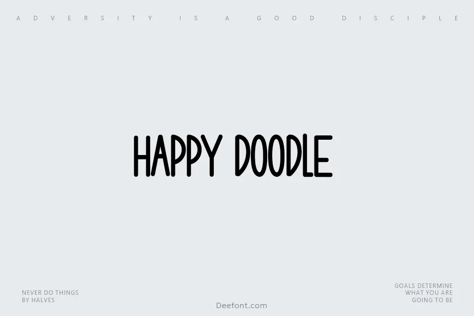 Happy Doodle Font - Free Download & Preview | Deefont