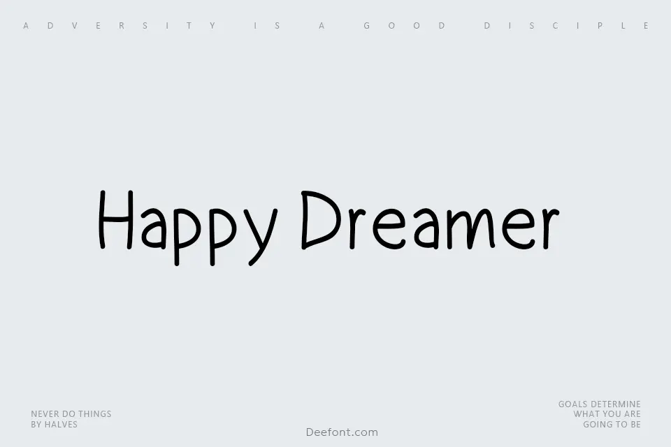 Happy Dreamer Font - Free Download & Preview | Deefont