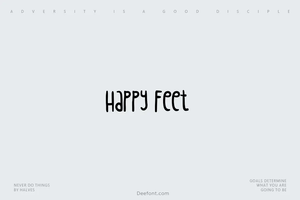 Happy Feet Font - Free Download & Preview | Deefont