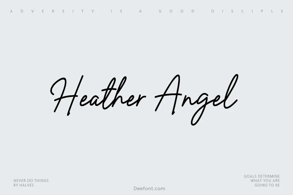 Heather Angel Font - Free Download & Preview | Deefont