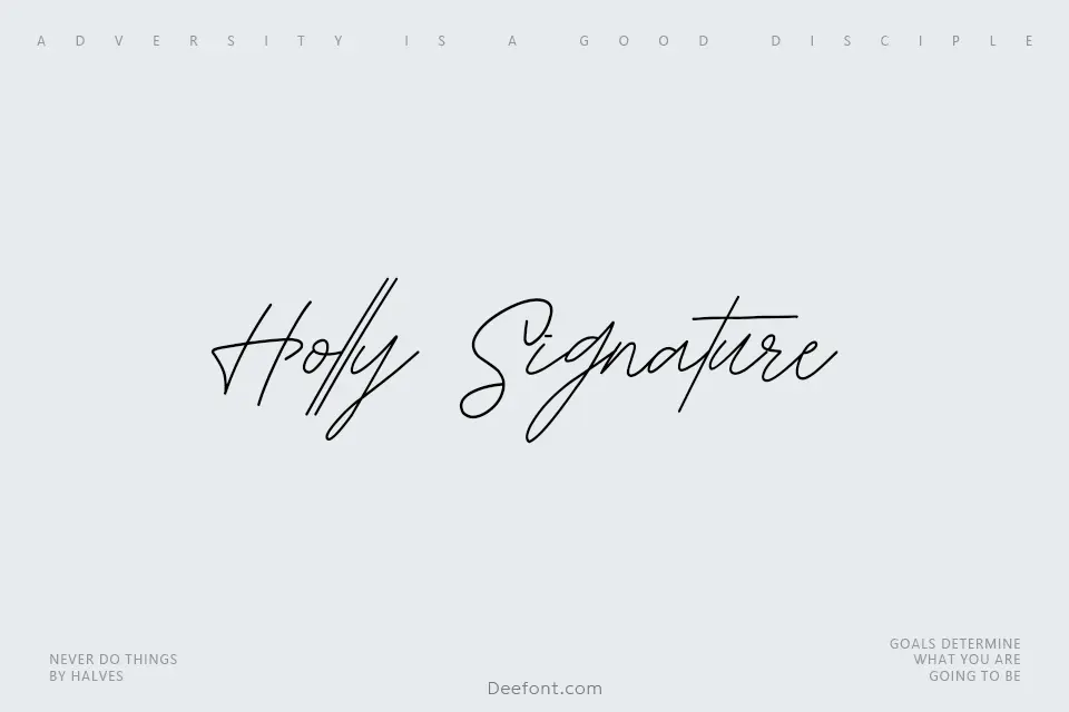 Holly Signature Font - Free Download & Preview | Deefont