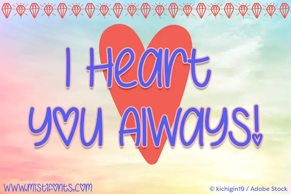 I Heart You Always Font - Free Download & Preview | Deefont