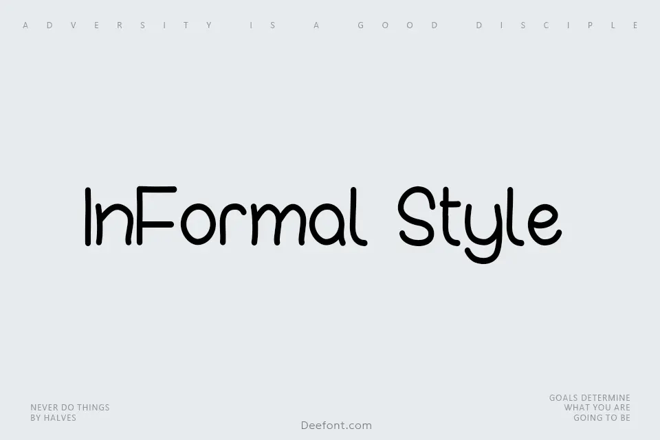 InFormal Style Font - Free Download & Preview | Deefont