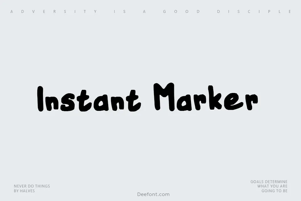 Instant Marker Font - Free Download & Preview | Deefont
