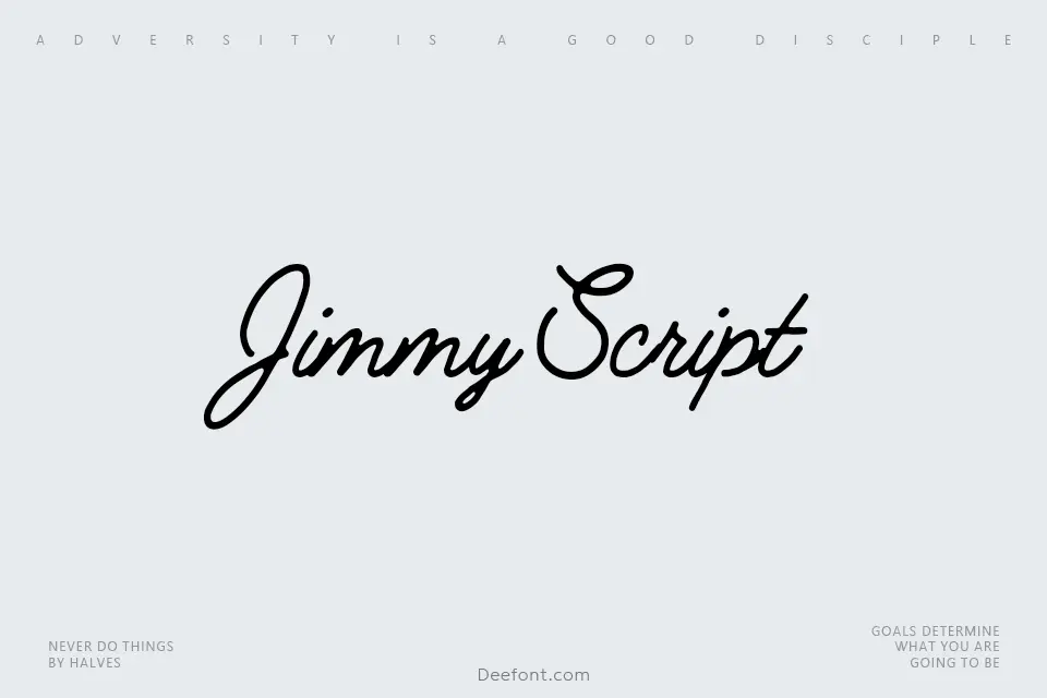 Jimmy Script Font - Free Download & Preview | Deefont