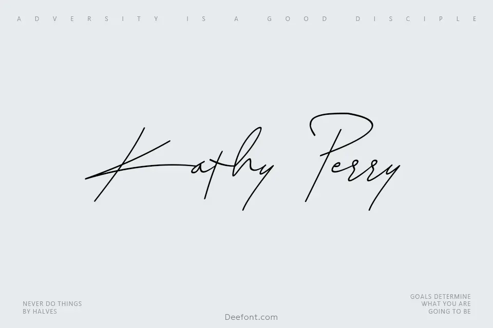 Kathy Perry Font - Free Download & Preview | Deefont